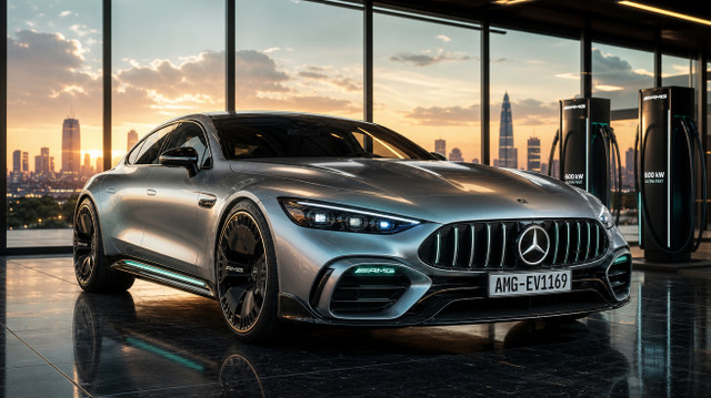 Mercedes-AMG GT elétrico de 4 portas: até 1169 cv e carregamento a 600 ...